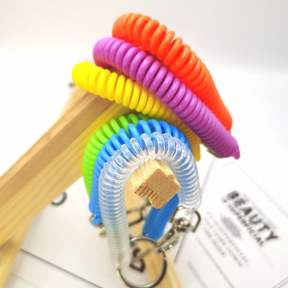 2pcs Tactical Retractable Elastic Rope with O-ring Key Chain Outdoor ...