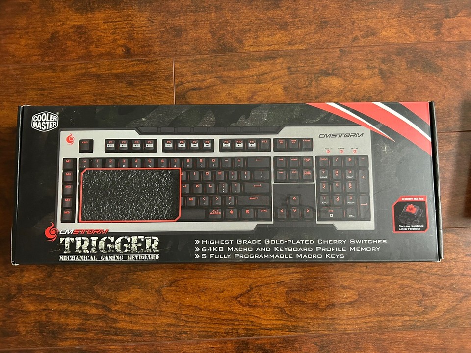 CM Storm Trigger Mechanical Gaming Keyboard, Cherry MX Red Switch | eBay