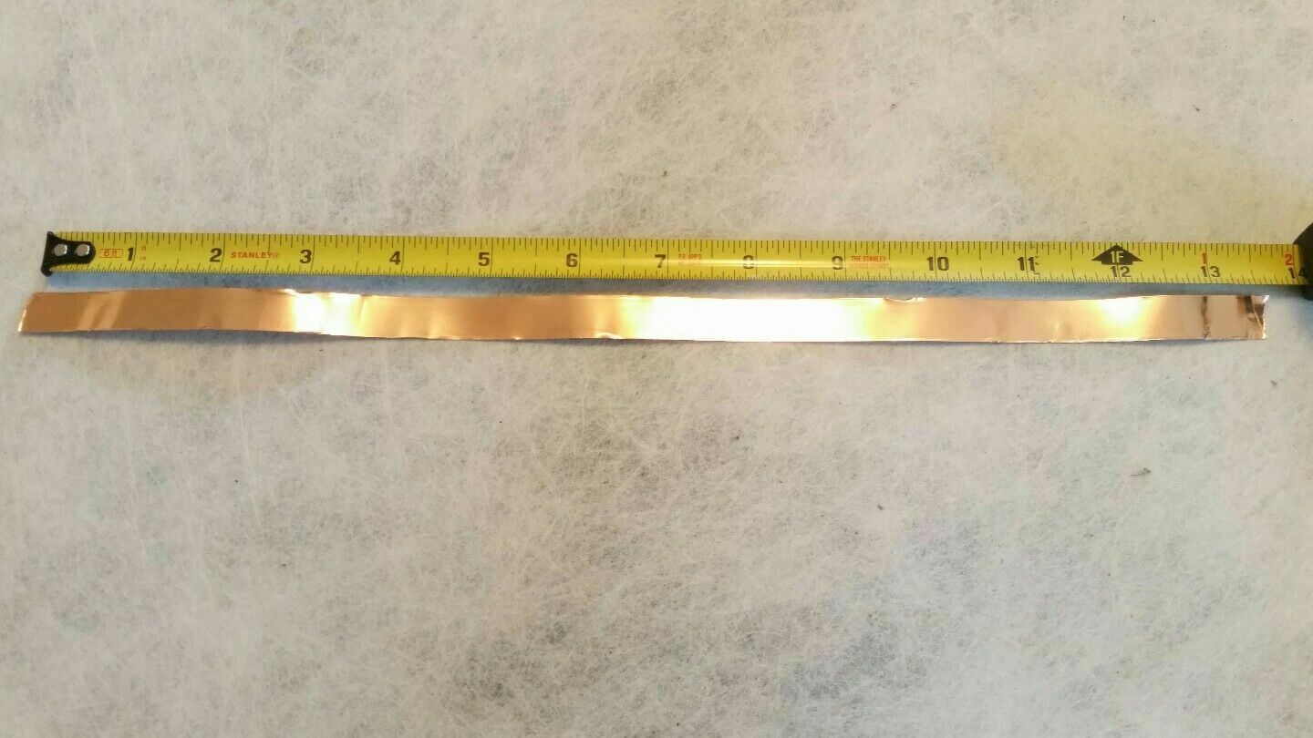 copper Shim Stock .002 Thick 6" long 0.5" Width, 002 0.002 VERY THIN | eBay