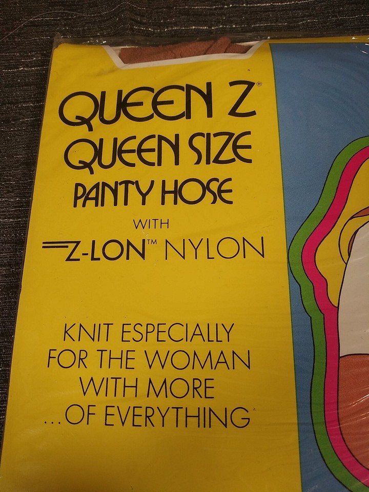 Vintage Pantyhose Queen Z Nylon One Size 1970s Full Width Panel Zayre ...