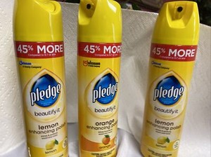 Pledge Beautify it Lemon Enhancing Polish Furniture Spray - 14.2 OZ 3 ...