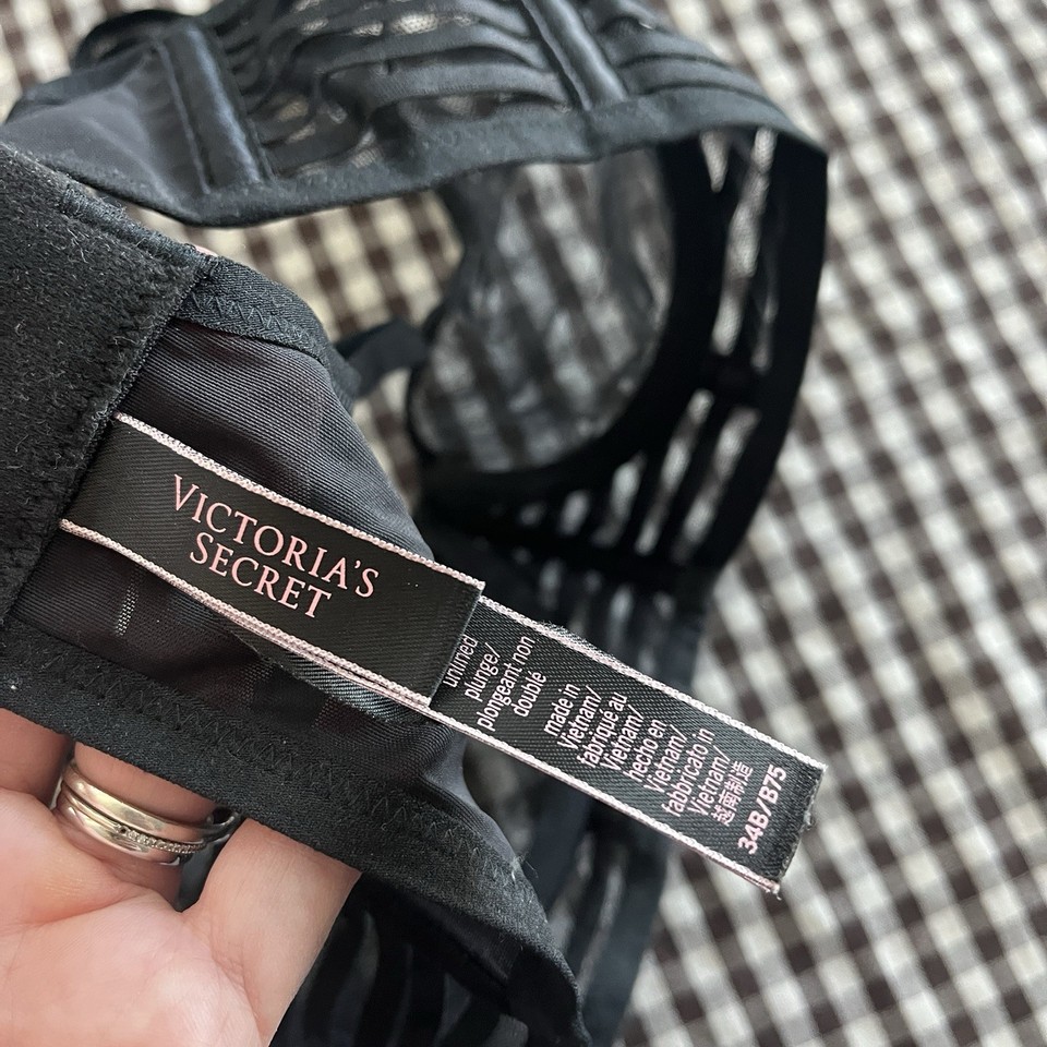 Victoria’s Secret Size 34B Luxe Lingerie Unlined Mesh Full-coverage ...