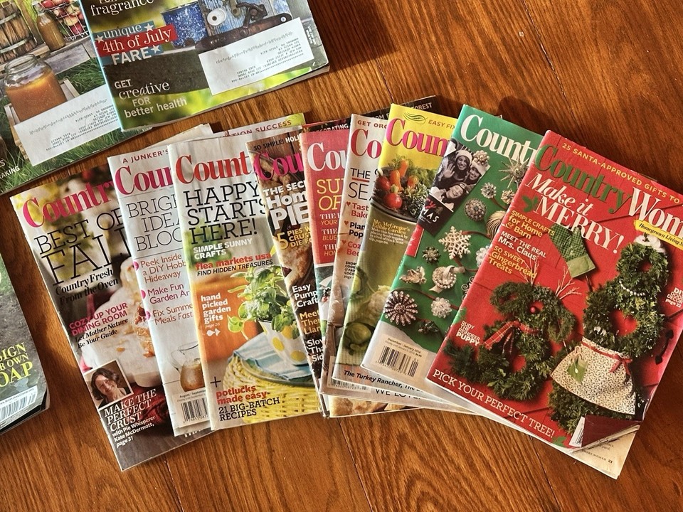 Lot Of 17 Magazines- Country Woman, Mother Earth Living, And Mary Jane ...