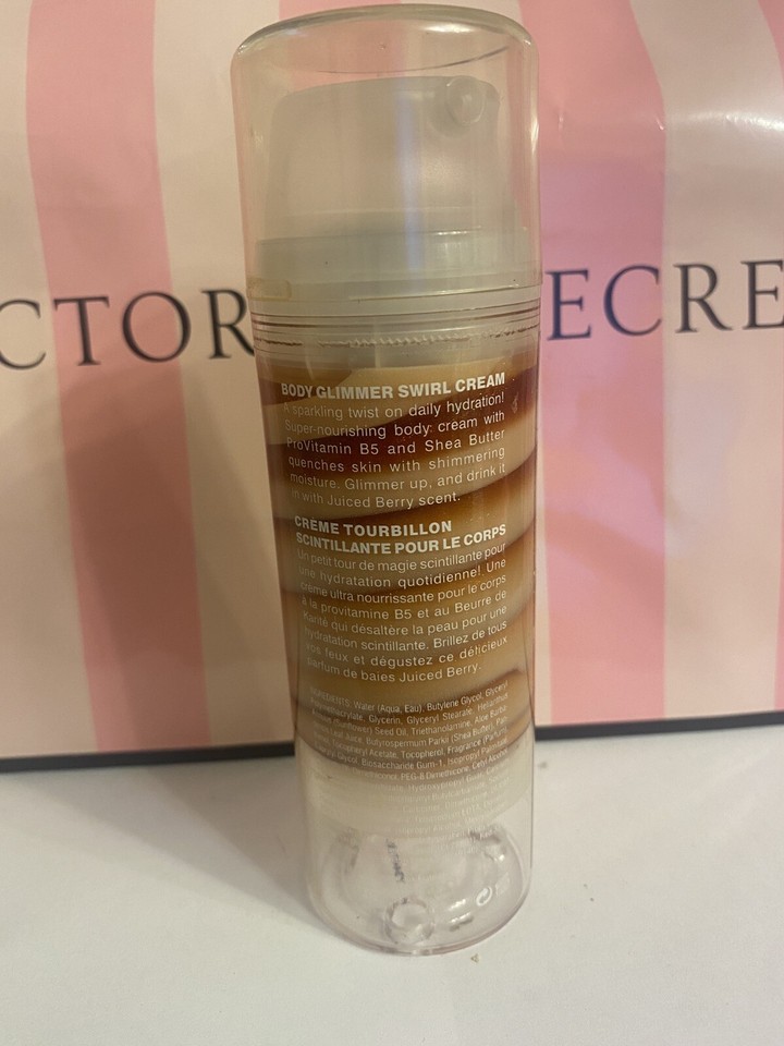 Victoria's Secret Beauty Rush JUICED BERRY Body Glimmer Swirl Cream 5oz ...