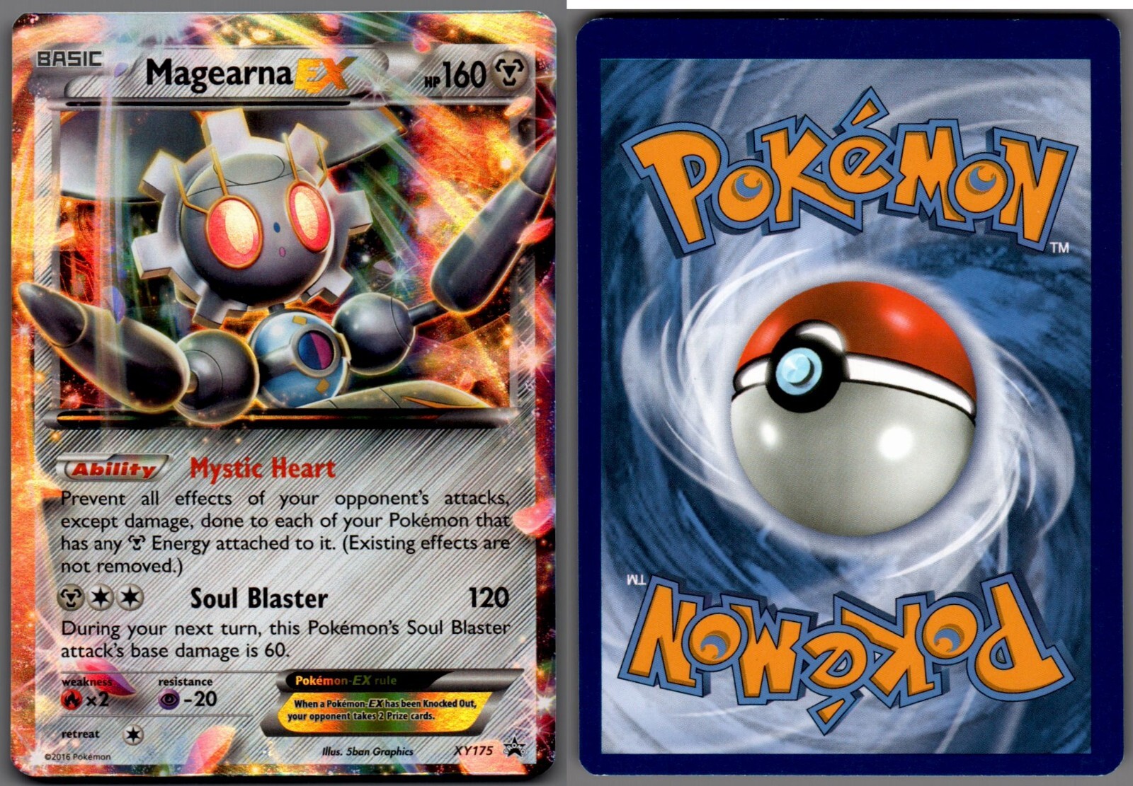 2016 Pokemon, XY Promos, #XY175 Magearna EX, Holo Black Star Promo | eBay