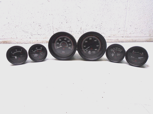 W4 Teleflex Marine Gauges MPH RPM Trim Fuel Temp Oil 6-Pc Set | eBay
