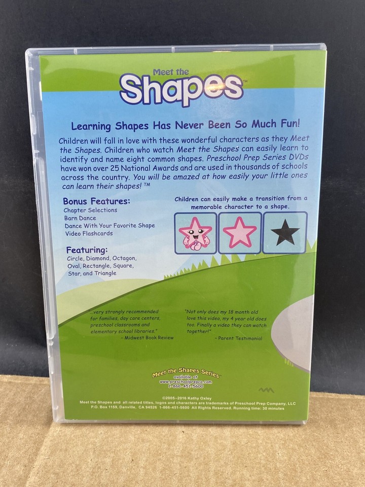 Preschool Prep, Meet The Shapes DVD, MULTIPLE DVD'S SHIP FREE! | eBay