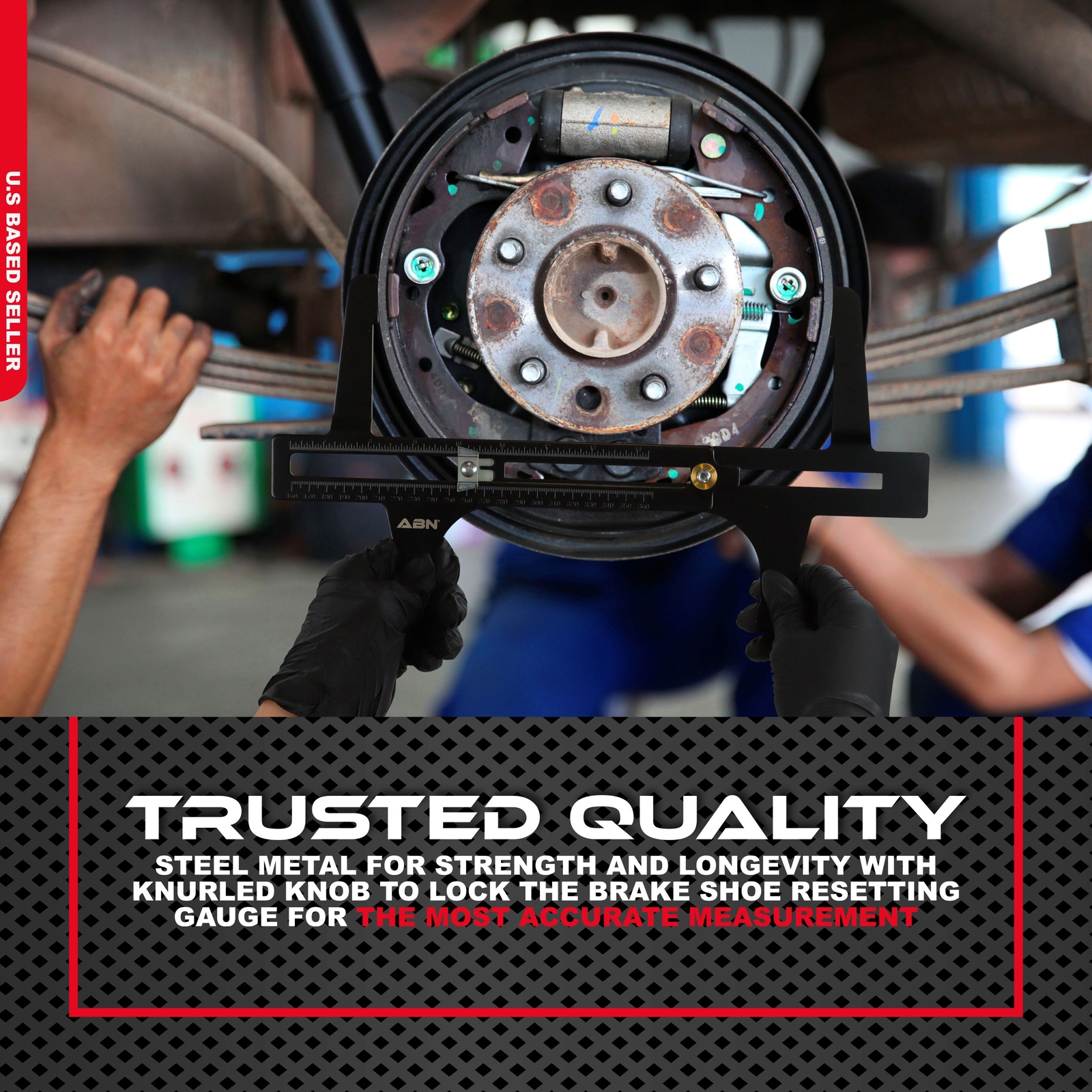 ABN Brake Measuring Tool 6.5-14.25 Inch (160-360mm) - Brake Resetting ...