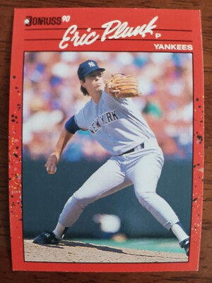 ERIC PLUNK NEW YORK YANKEES 1990 DONRUSS BASEBALL CARD #196 | eBay