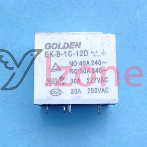 1PC GOLDEN GK-B-1C-12D 12VDC White Power Relay 5Pins~ | eBay
