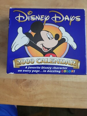 Vtg 2000 Walt Disney’s Days Calendar - Character on Every Page | eBay