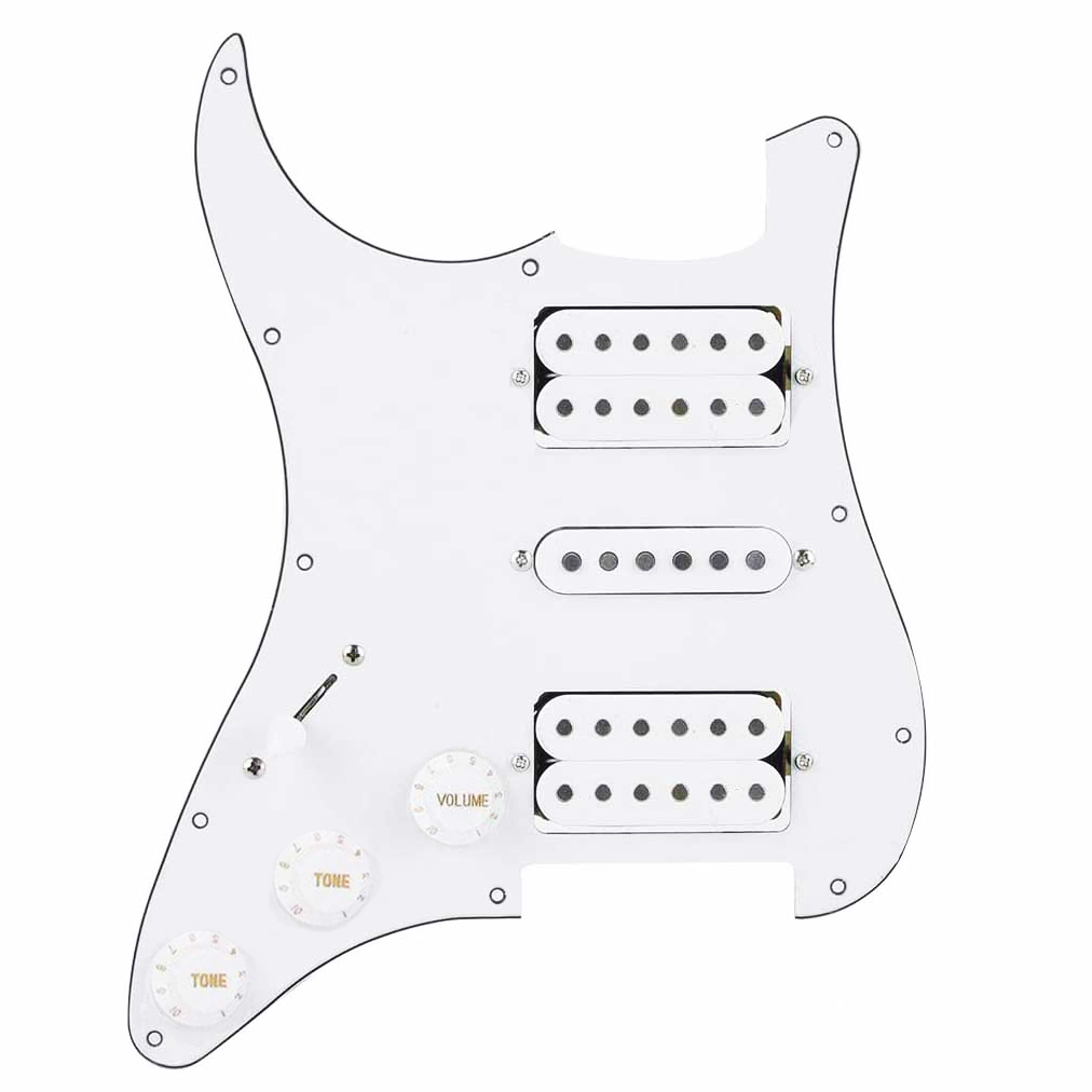 Left Handed Loaded Stratocaster Guitar Pickguard Pickups Replacement ...