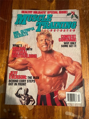 MUSCLE TRAINING ILLUSTRATED bodybuilding magazine JEFF EVERSON 12-92 | eBay
