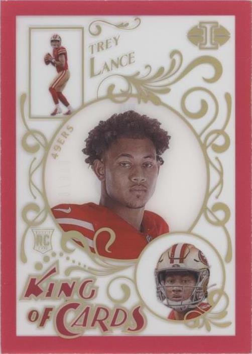 2021 Panini Illusions - King of Cards Trey Lance #KC-13 Pink /399 (RC ...