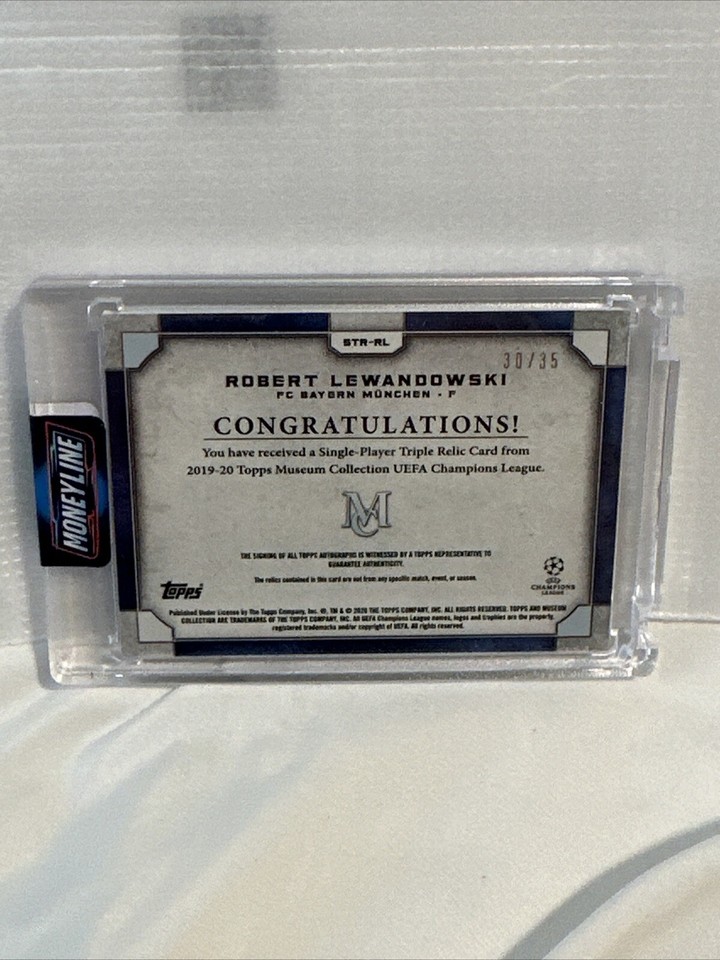 2019-20 Topps Museum Jersey Auto Triple Relic Robert Lewandowski /35 | eBay