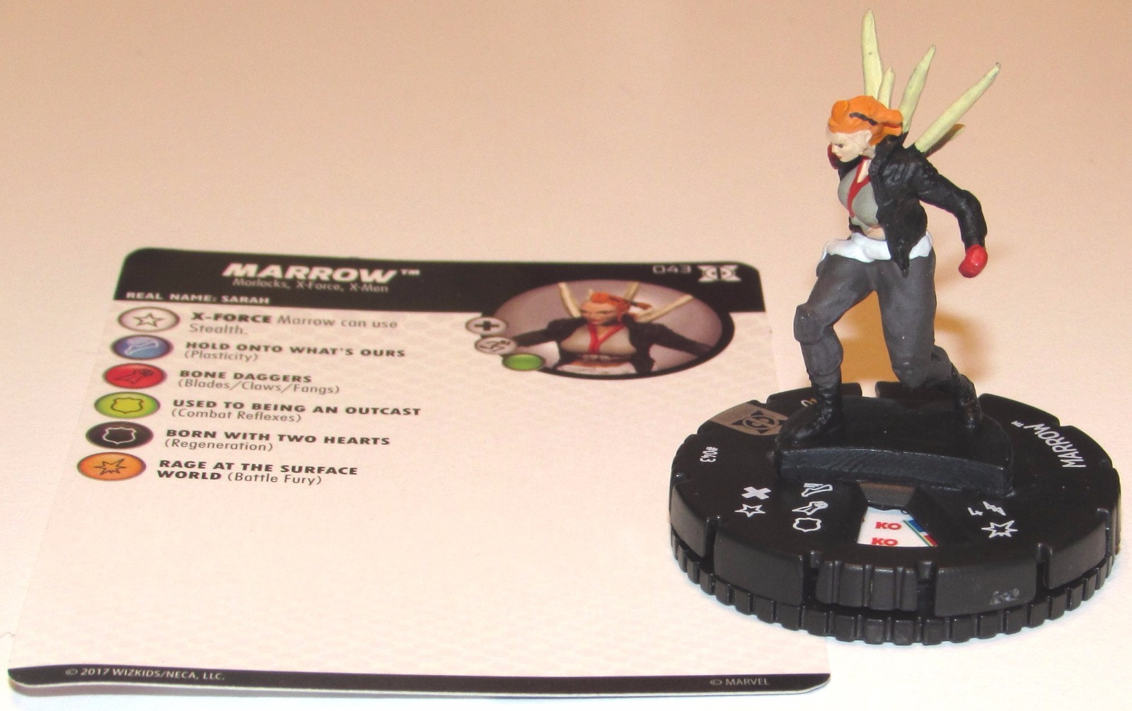 MARROW 043 Deadpool and X-Force Marvel HeroClix Rare | eBay
