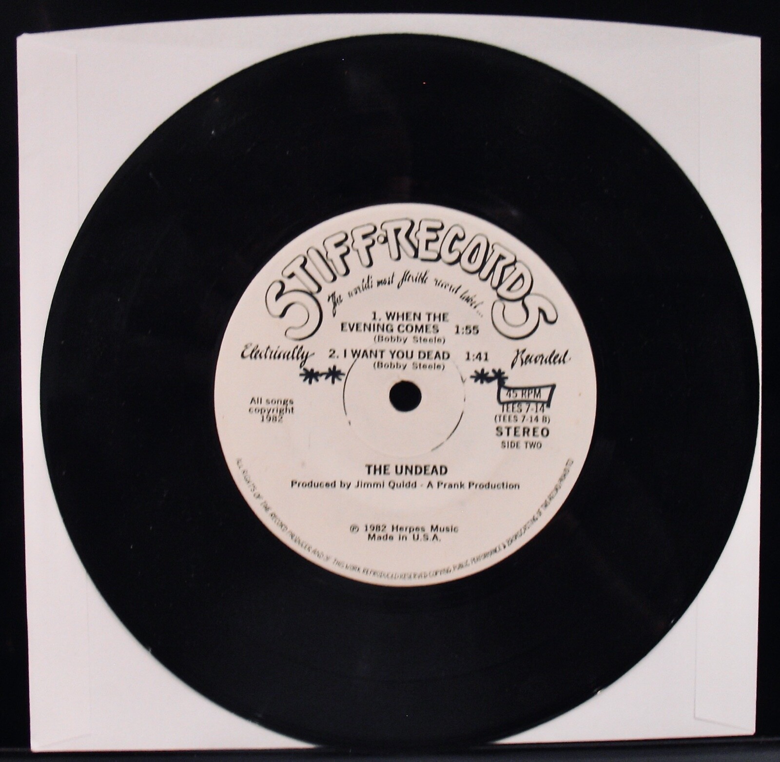 THE UNDEAD~A Life Of Our Own~Punk Rock 45 Ep~Bobby Steele, Patrick ...