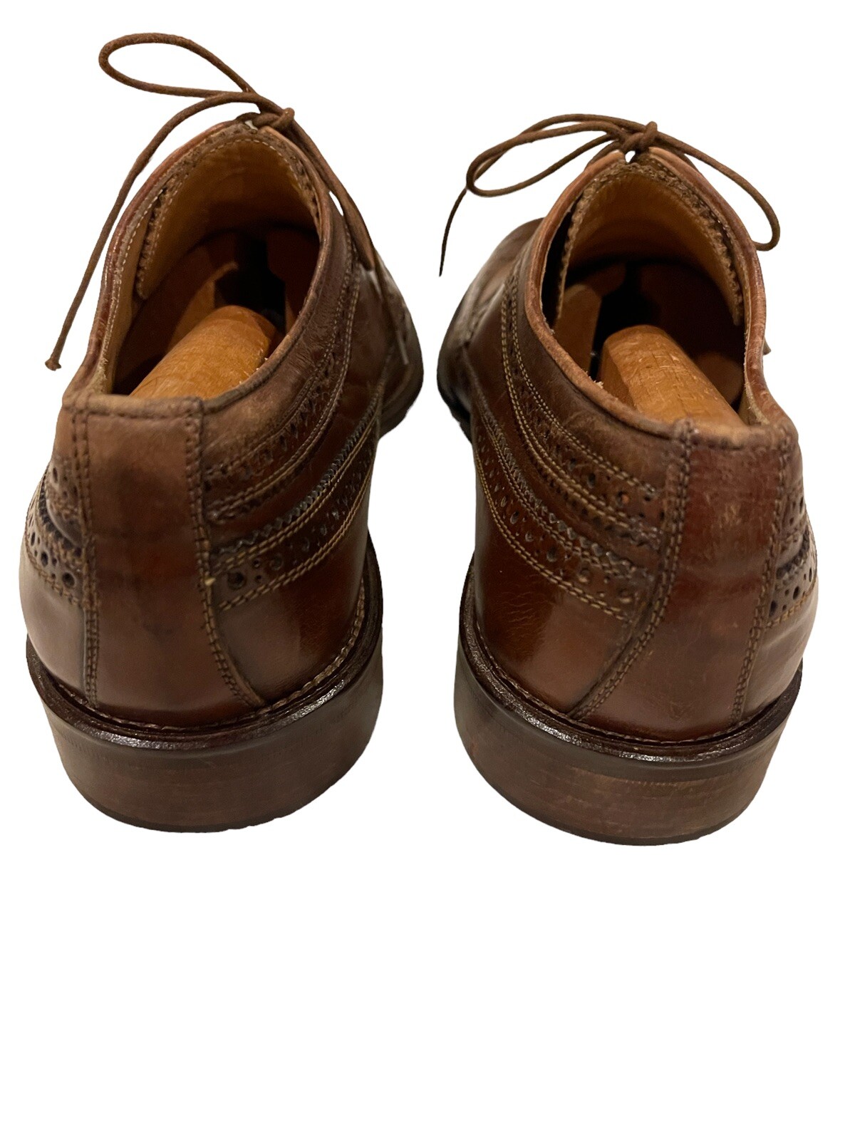 MAXIMO MIRELLA BROWN ITALIAN WING TIP BROGUES, SIZE 1… - Gem