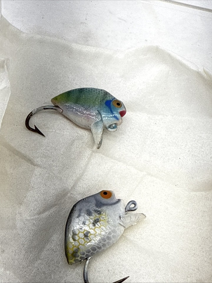 Lot Of 2 Vintage Heddon Punkie Spook Pumpkin Seed Fly fishing Lure ...