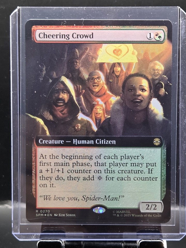 Cheering Crowd (Extended Art) Marvel's Spider-Man Foil MTG NM | eBay