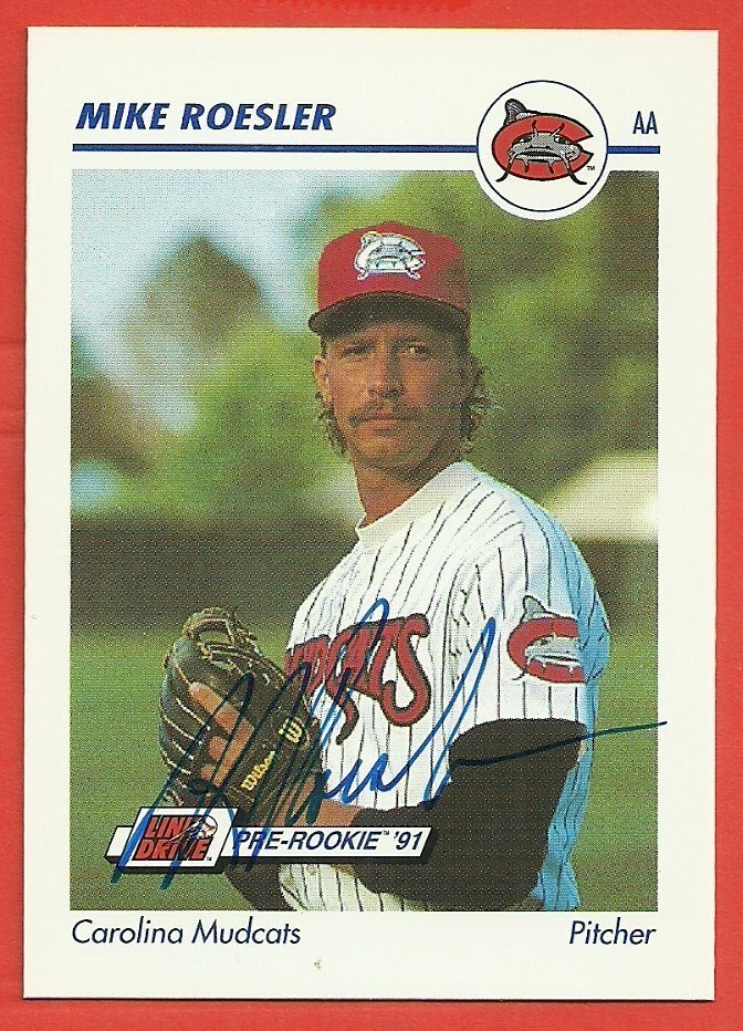 MIKE ROESLER - 1991 Line Drive #115 Minor League Autographed Card | eBay