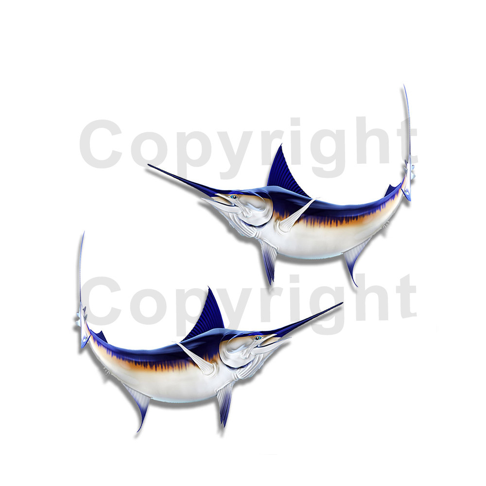 Swordfish Sticker Decal Fishing RV Boat Car Truck Camper Trailer F079 2 ...