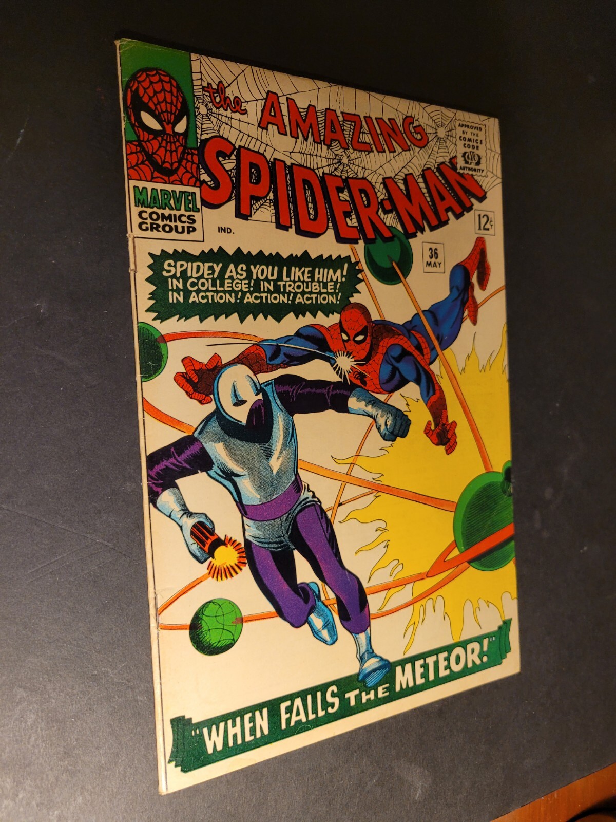 AMAZING SPIDER MAN 36 NEAR MINT (1966) -- Origin & 1st appearance The ...