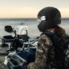 New LED Light Helmet Flip Up Full Face Dual Visor Racing DOT Motorcycle ...