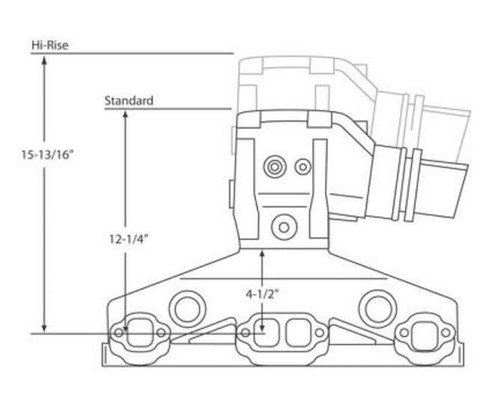 Volvo Penta OMC 5.0L 5.7L Exhaust Manifold Elbow Riser Kit 3847501 ...