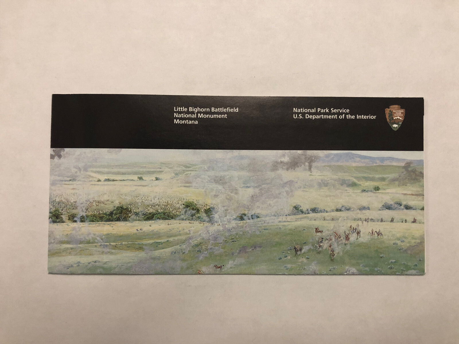 Little Bighorn Battlefield National Monument Park Unigrid Brochure Map ...