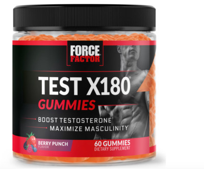 Force Factor Test X180 Gummies - Boost Testosterone & Maximize ...