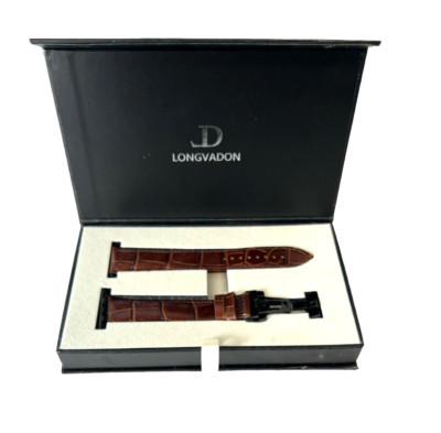 Longvadon Men's M/L Apple Watch Band Brown NIB | eBay
