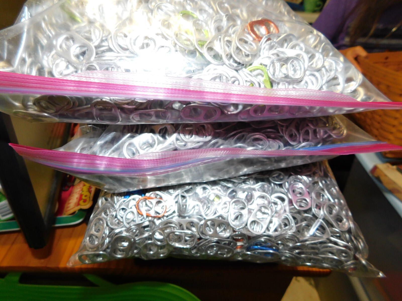 9 pounds LB soda beer pop pull tabs tops aluminum can craft project ...