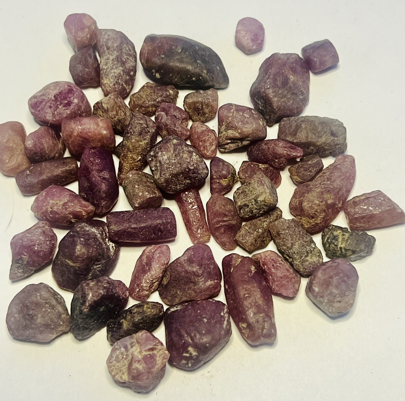 79 Gram Lot Ruby Corundum Rough Raw Stones Natural Gemstones Crystal ...
