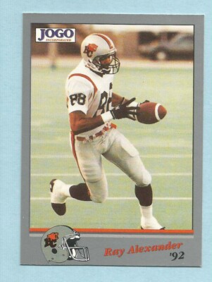 1992 JOGO CFL Football Ray Alexander #198 British Columbia Lions ...