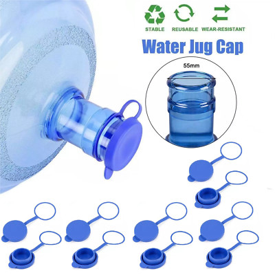 5x 10x Reusable Water Bottle Snap On Cap For 5 Gallon Lid Jugs No Spill ...
