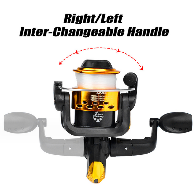 1BB Mini Spinning Reel 5.2:1 Fishing Reel Casting Wheel L/R Handle ...