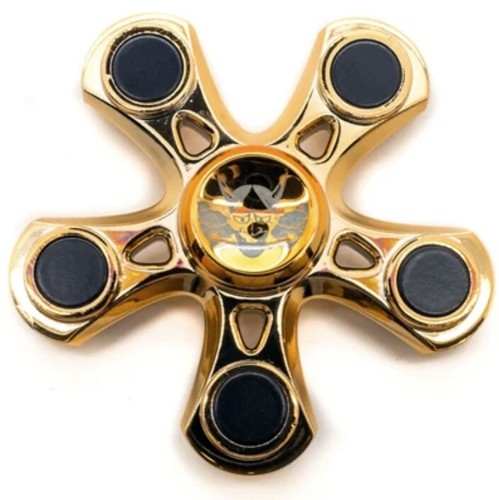 Oni-Metal GOLD Five Blessings Fortunes Special Fidget Hand Spinner ...