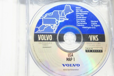1999 VOLVO S80 NAVIGATION CD USA MAP 1 NY NJ Wasington D.C OEM CD-P23US ...
