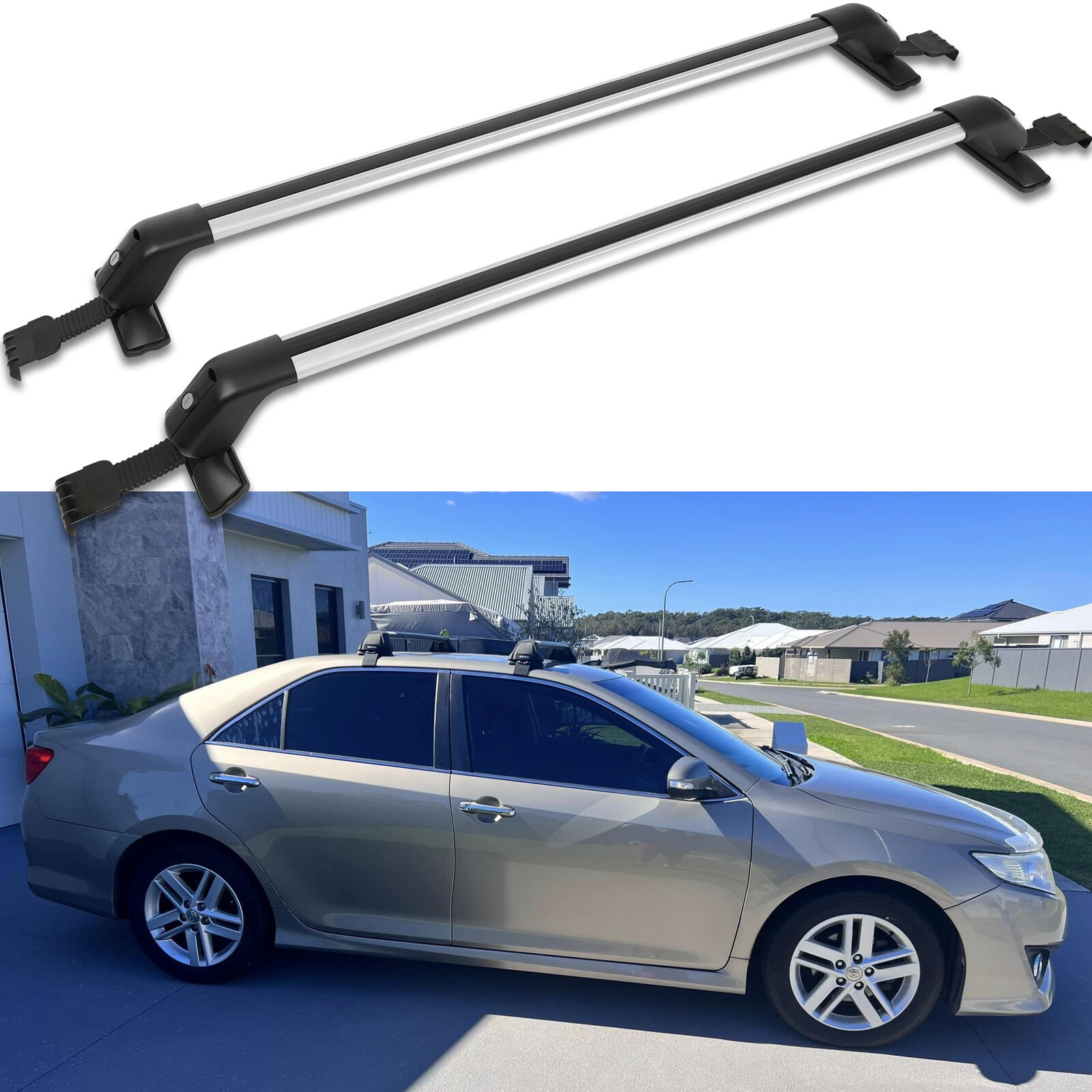 For Toyota Camry Roof Rack Cross Bars Luggage Kayak Cargo Carrier ...