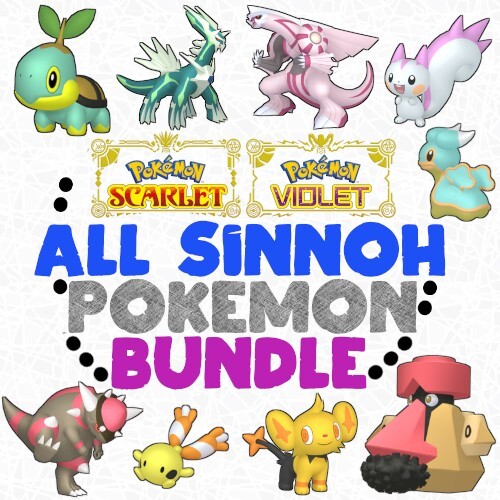 All Sinnoh 84 Shiny Pokemon Bundle New Gen 4 Diamond Pokedex Scarlet ...