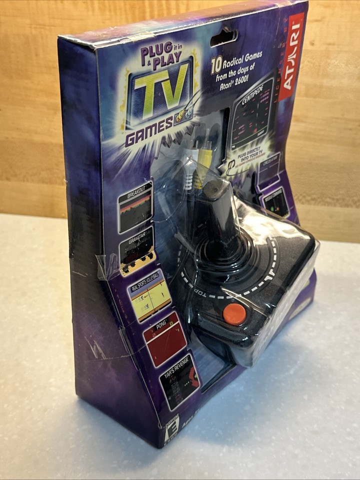ATARI 2004 FLASH BACK 10 GAMES IN 1 PLUG N PLAY VIDEO TV GAME BRAND NEW ...