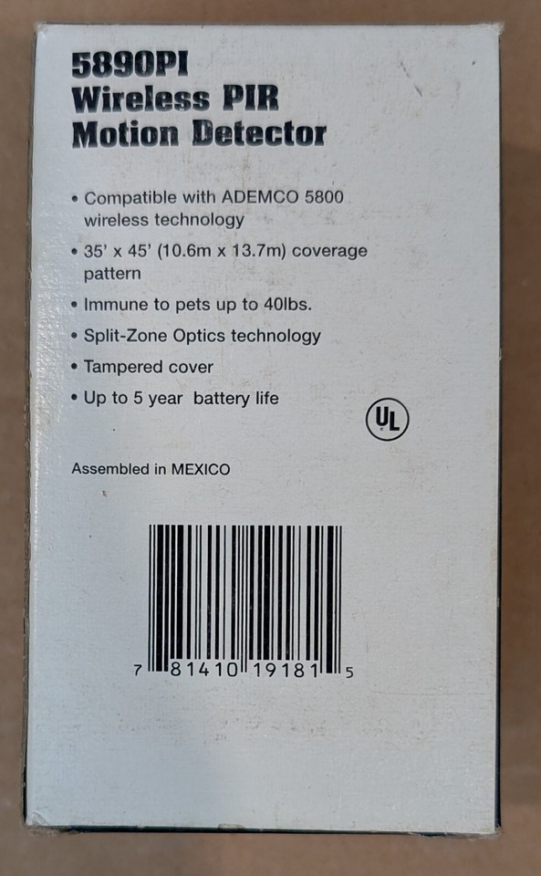 Ademco 5890PI Wireless Motion Sensor - SAME DAY SHIPPING | eBay