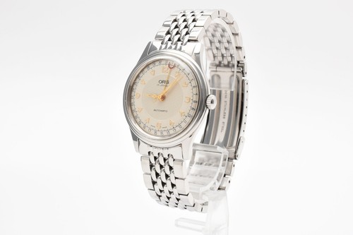 ️ [Exc+5] Oris 7403-40B Pointer Date Silver Automatic Vintage Men's From JAPAN | eBay