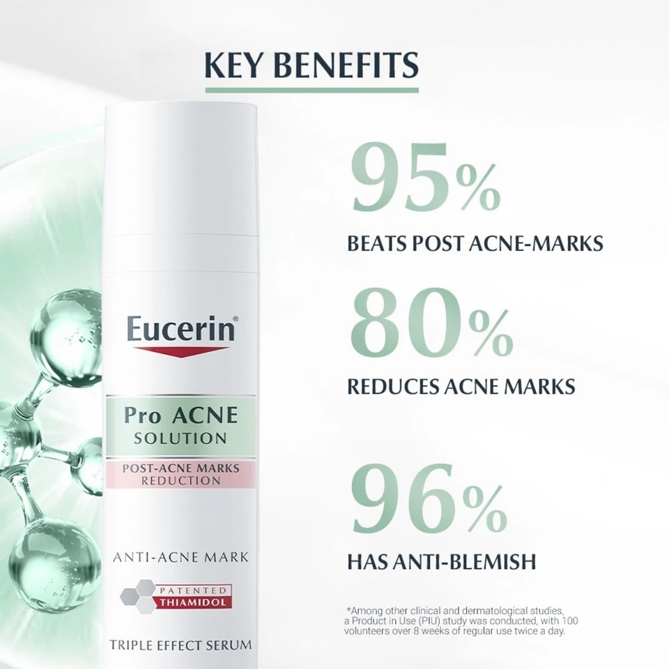 40ml EUCERIN Pro Acne Solution Triple Effect Serum Post Acne Marks ...
