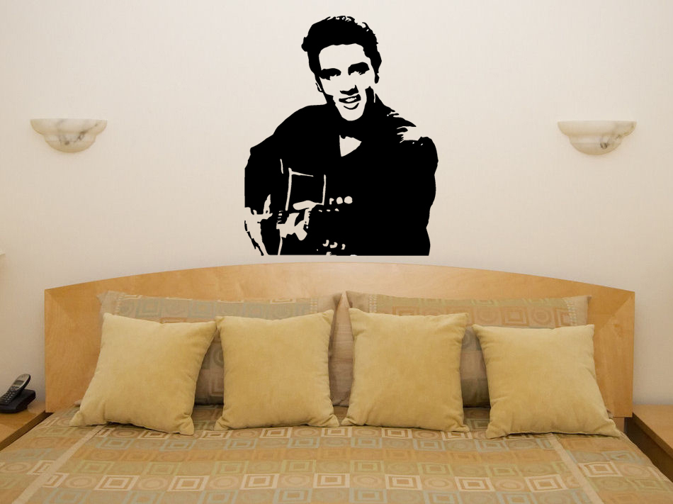 Elvis Presley Bedroom Living Room Music Lyrics Decal Wall Art Sticker ...