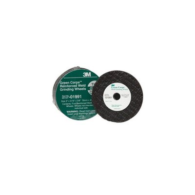 3M 01991 Green Corps Reinforced Weld Grinding Cut-Off Wheel Disc-5 Pack ...