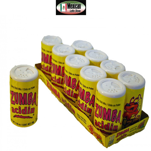 Zumba Pica Acidin Spicy chili mix 10ps box 10.58oz (300g) Mexican candy ...