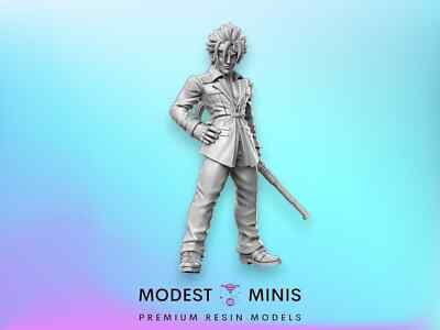 Terry Baton Fighter | 32mm 28mm DnD Mini | Resin | Dungeons and Dragons ...