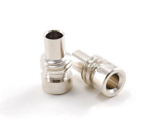 5-PACK UG-176 Reducer for RG-59/ RG-8x, Nickel-Plated for PL-259 ...